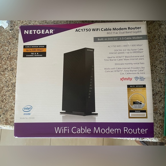 netgear | Networking | Netgear A Router With Cable Modem Dual Band Ac75 ...